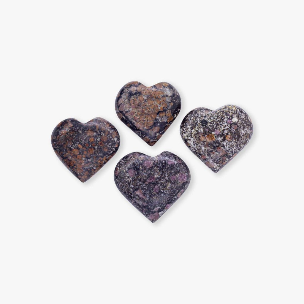 Ruby Matrix Heart | Gemstone Puffy Hearts | ToCrystal