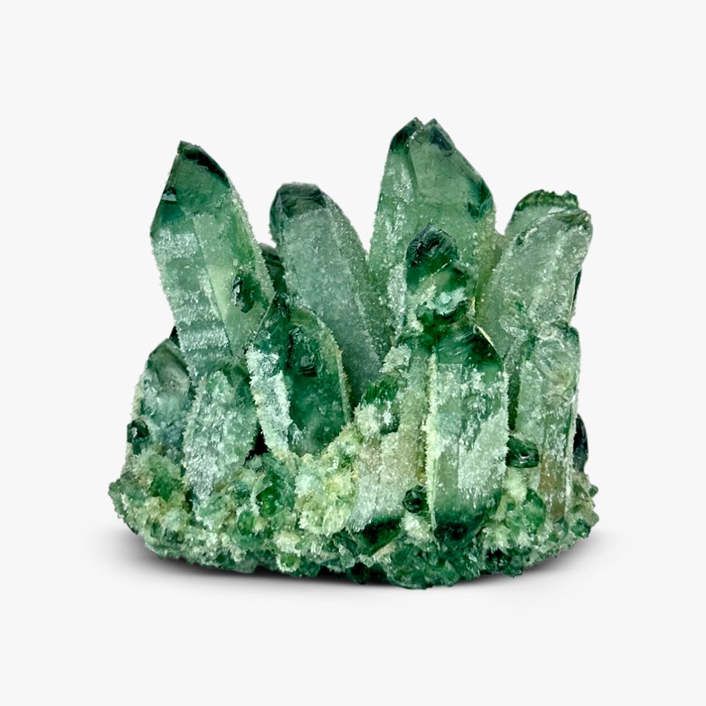 Green Phantom Quartz Cluster | Tocrystal
