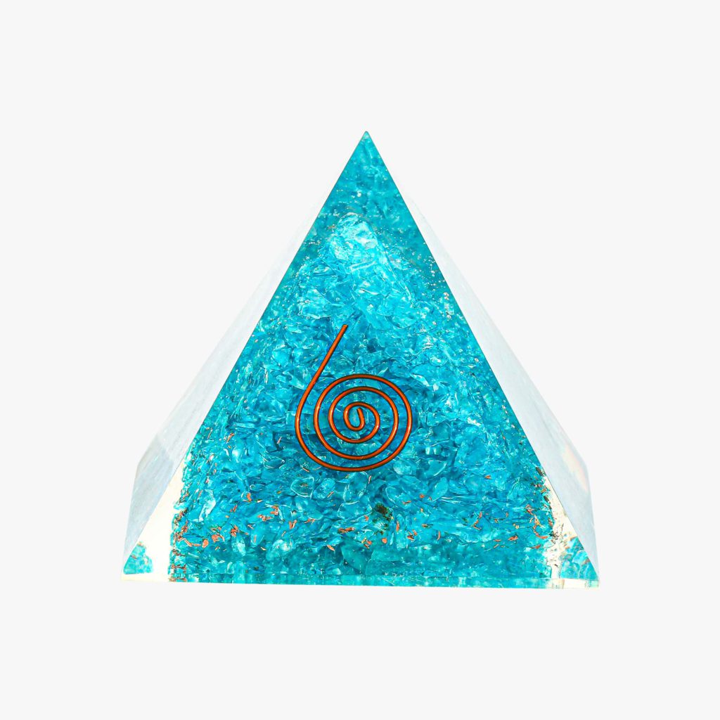 Turquoise Black Tourmaline Pyramid | Bulk Crystal Pyramid