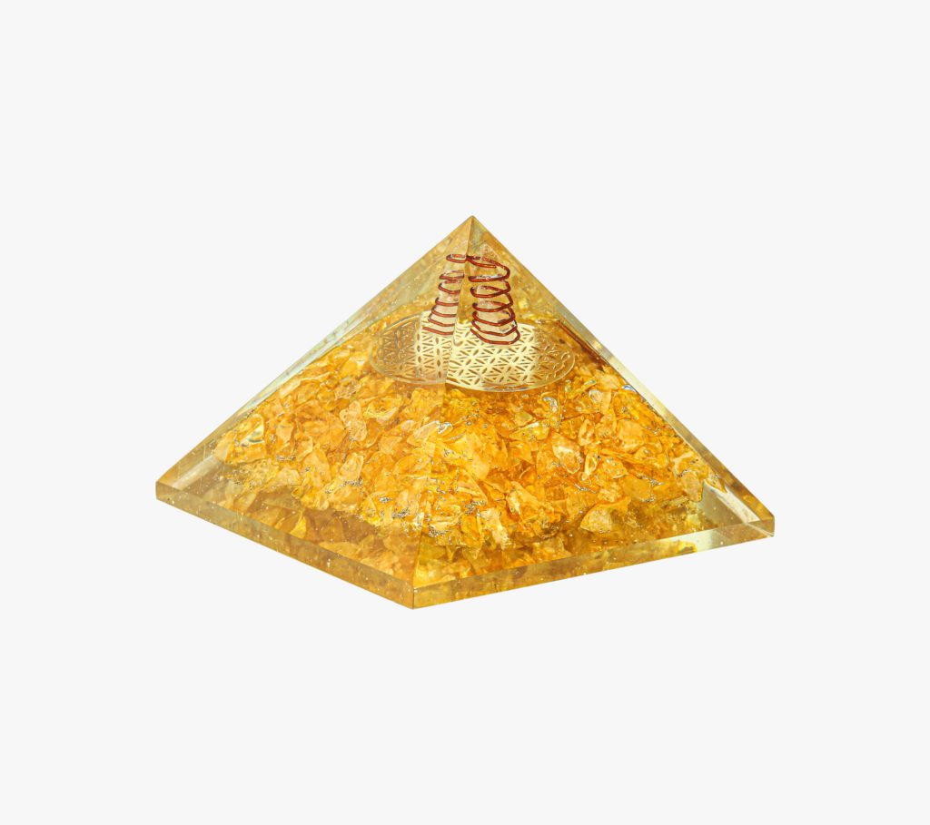 Bulk Citrine Clear Quartz Pyramid | Wholesale Crystal Pyramid