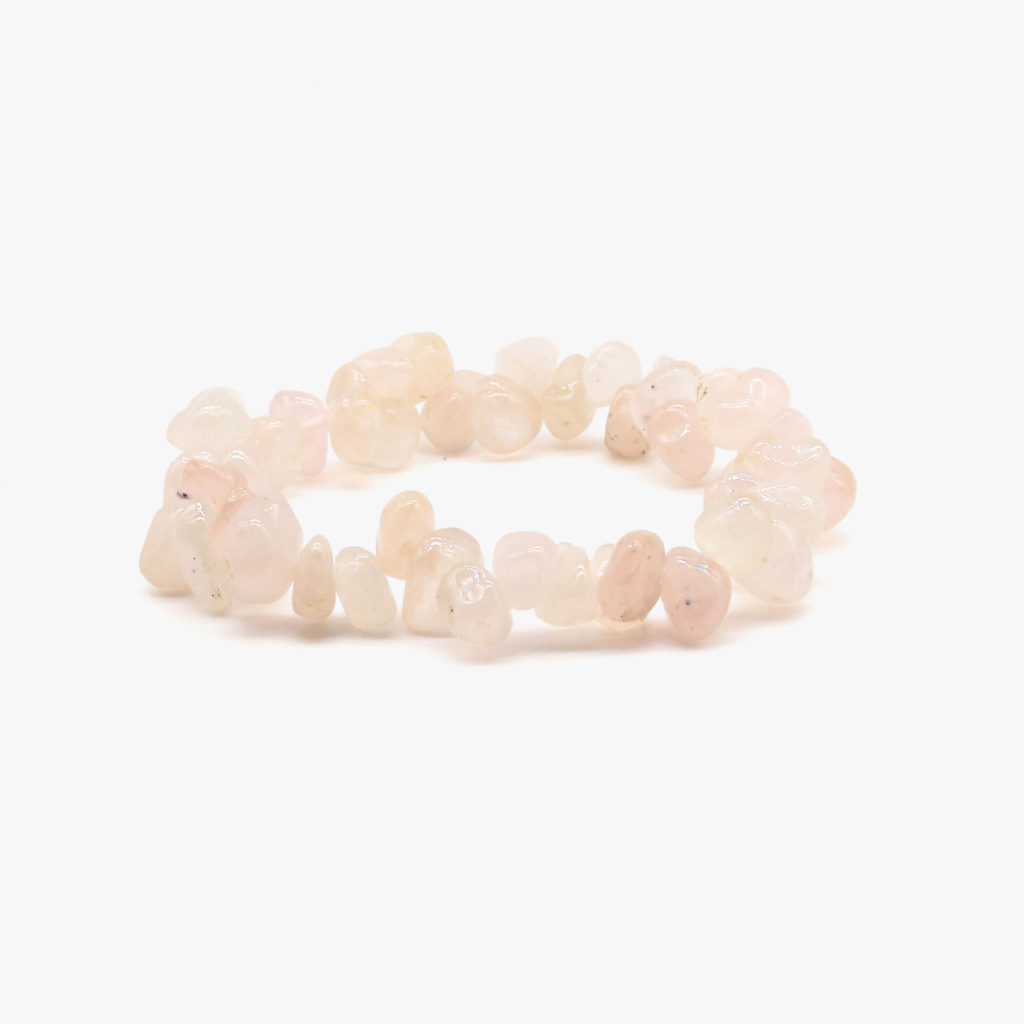 Buy Rose Quartz Chips Bracelet Wholesale | Bulk Crystals