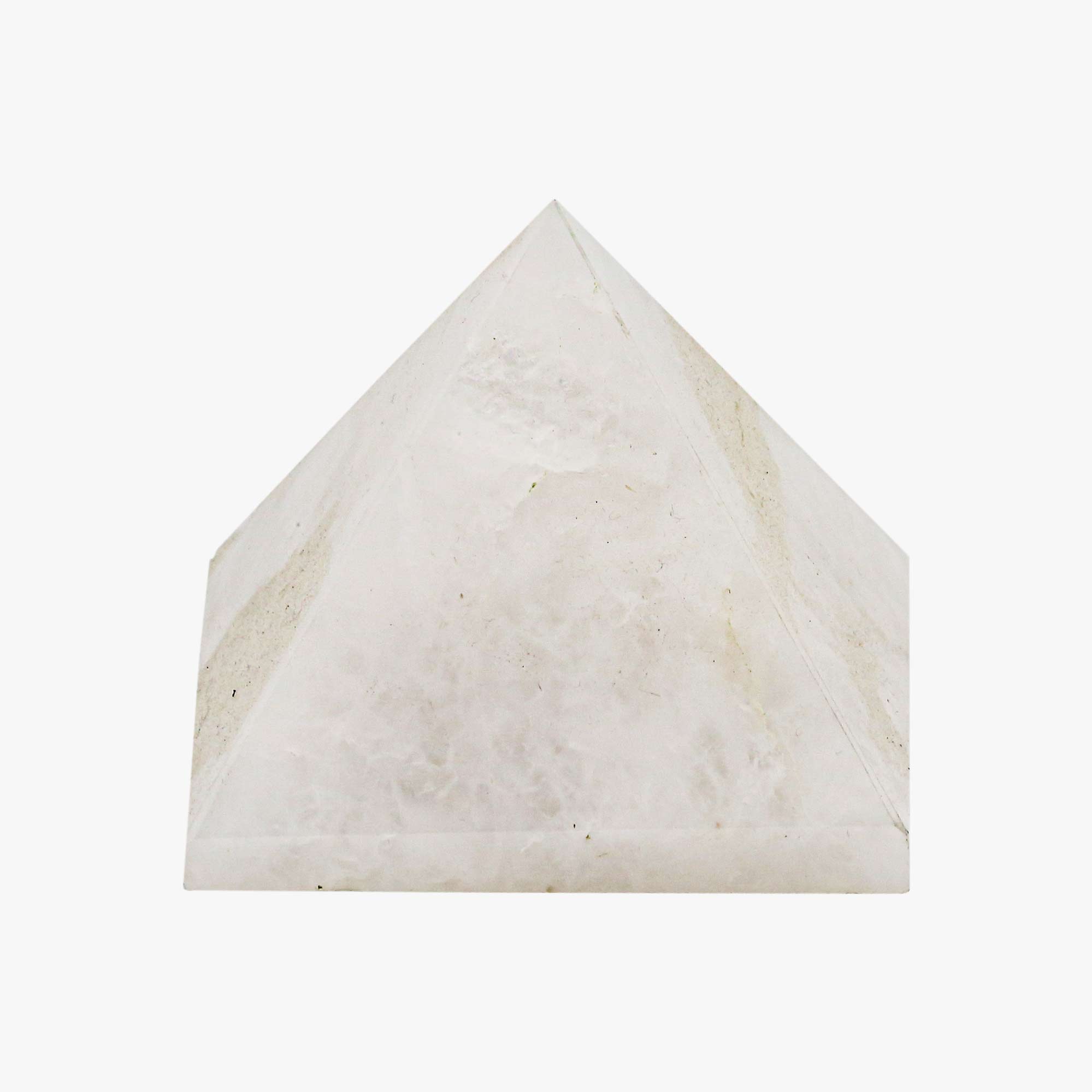 White Agate Pyramid | Crystal Carving Wholesale - Tocrystal