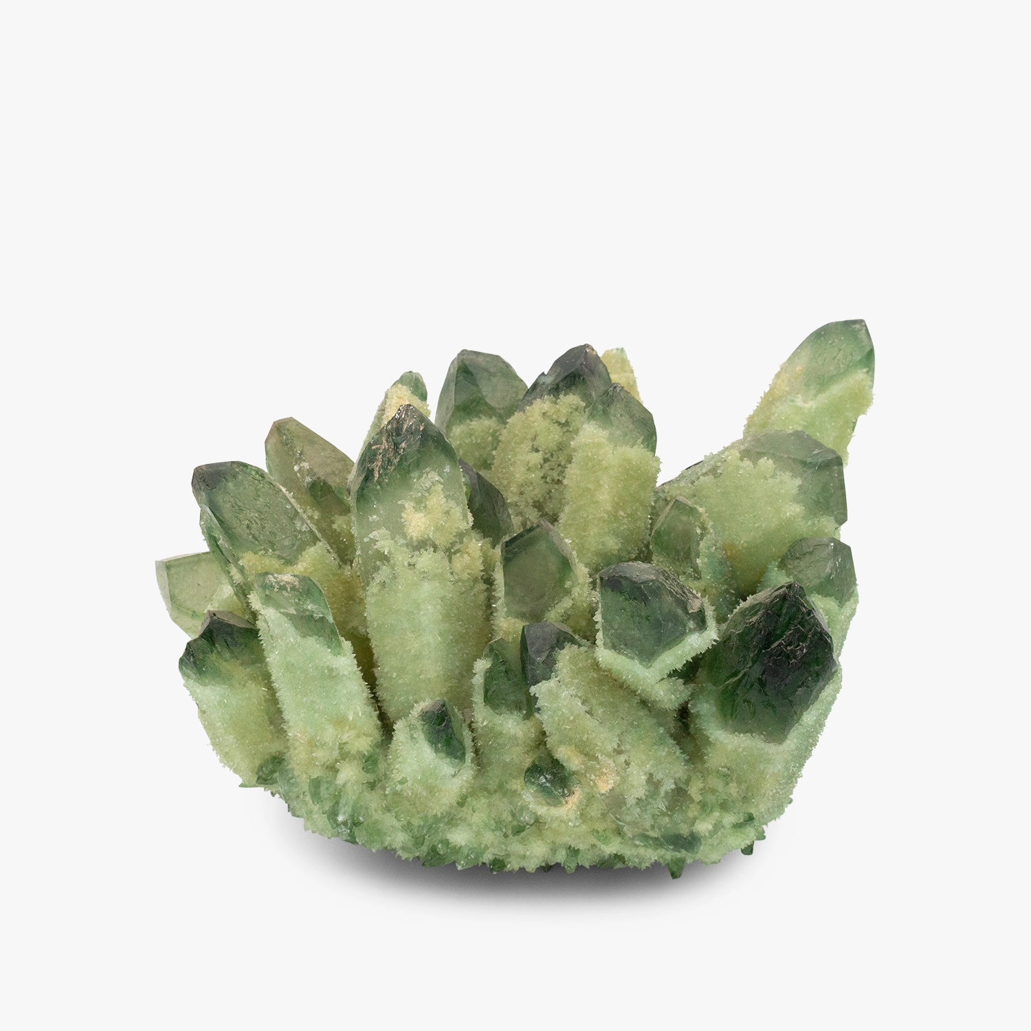Green Phantom Quartz Cluster | 1640 (3.6 lb) grams Cluster | Tocrystal