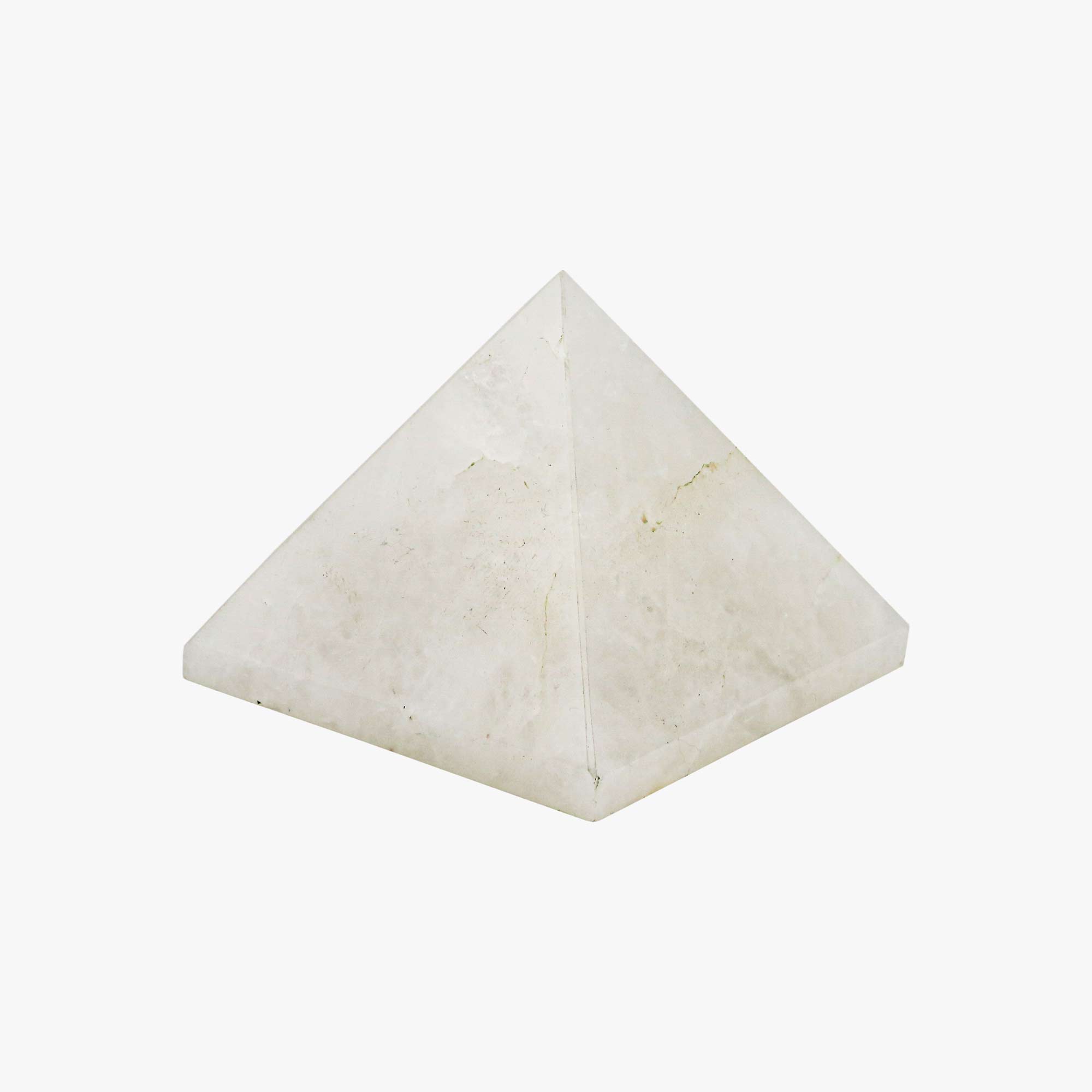 White Agate Pyramid | Crystal Carving Wholesale - Tocrystal